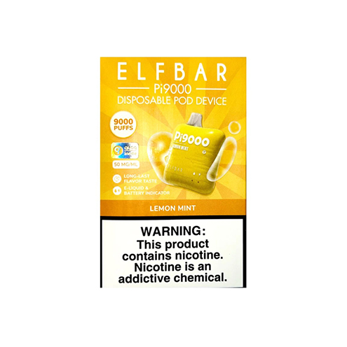 Elfbar Pi9000 Lemon Mint - SmokStar - Elektronik Sigara, Vozol, Likit ...